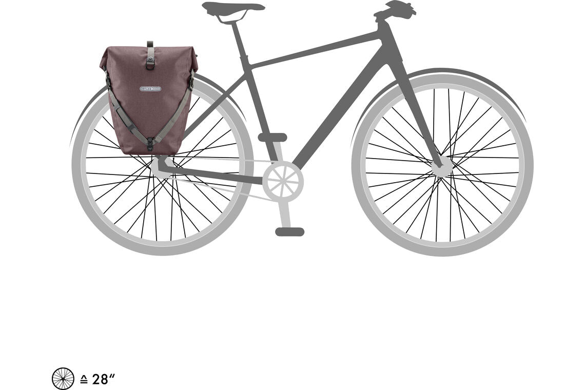 Ortlieb Back Roller Urban, ash rose QL3.1 Einzeltasche 20 Liter – Bike ...